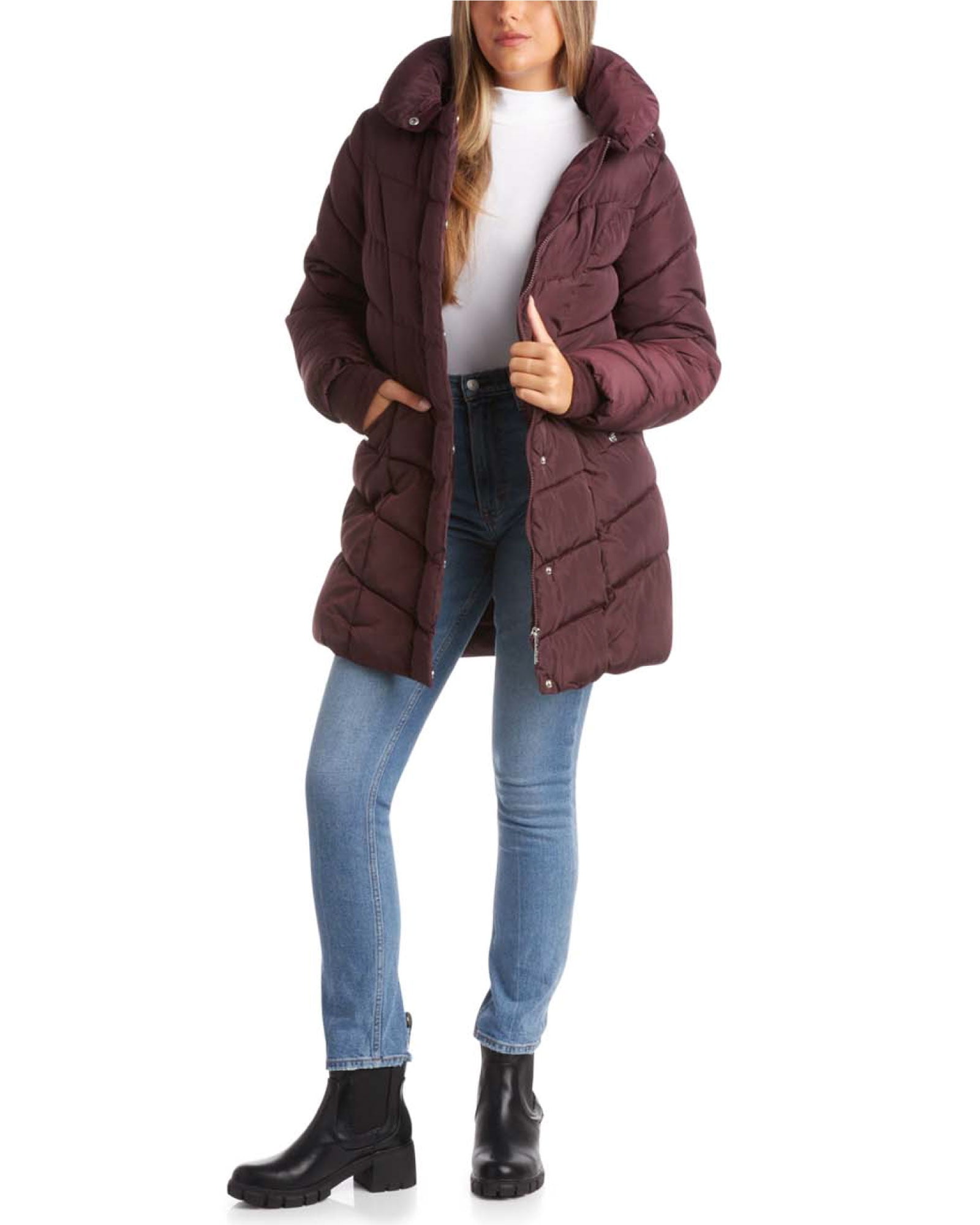Steve Madden Women’s Winter Jacket – Insulated Weather Resistant ...