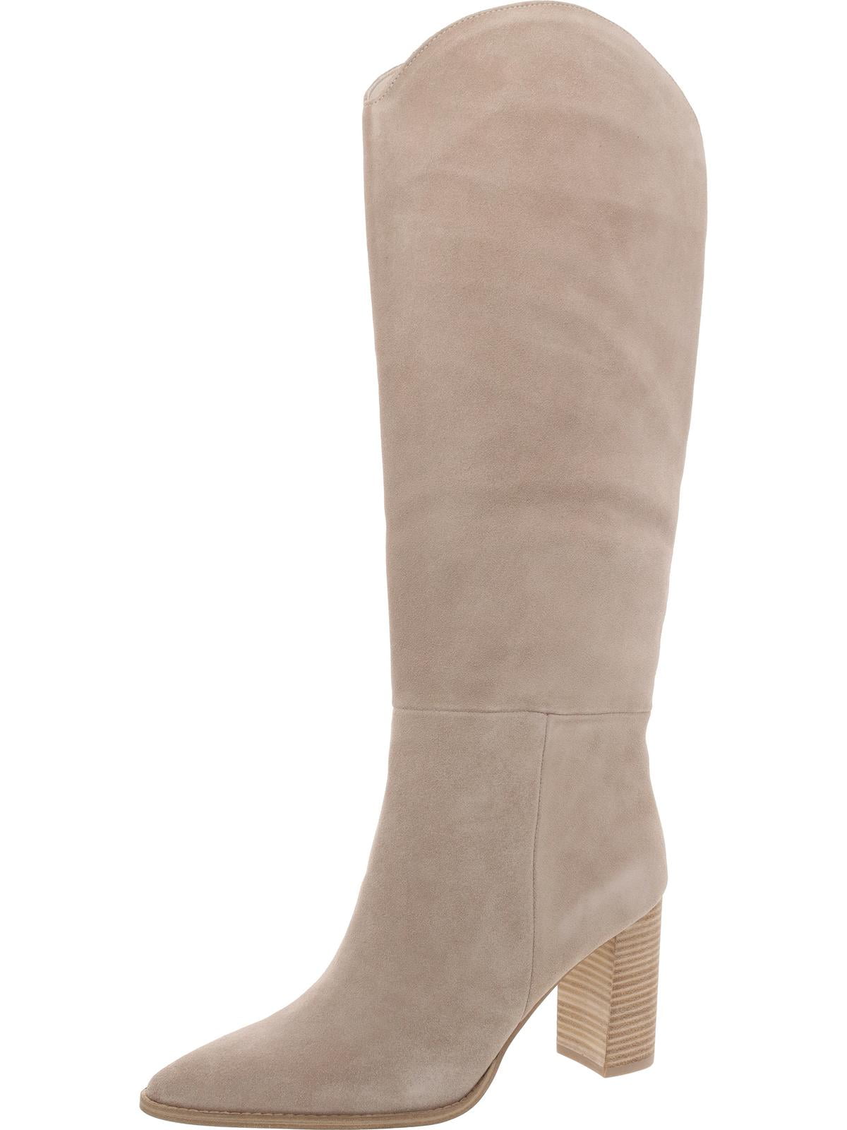 Steve Madden Womens Bixby Suede Pull n Knee-High Boots - Walmart.com