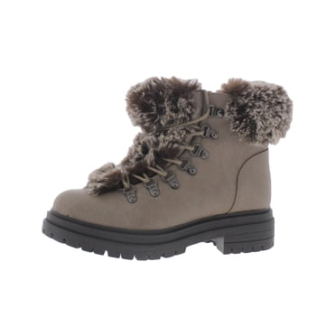 Womens Warm Faux Fur Lined Winter Snow Boots Waterproof Ankle Boots ...