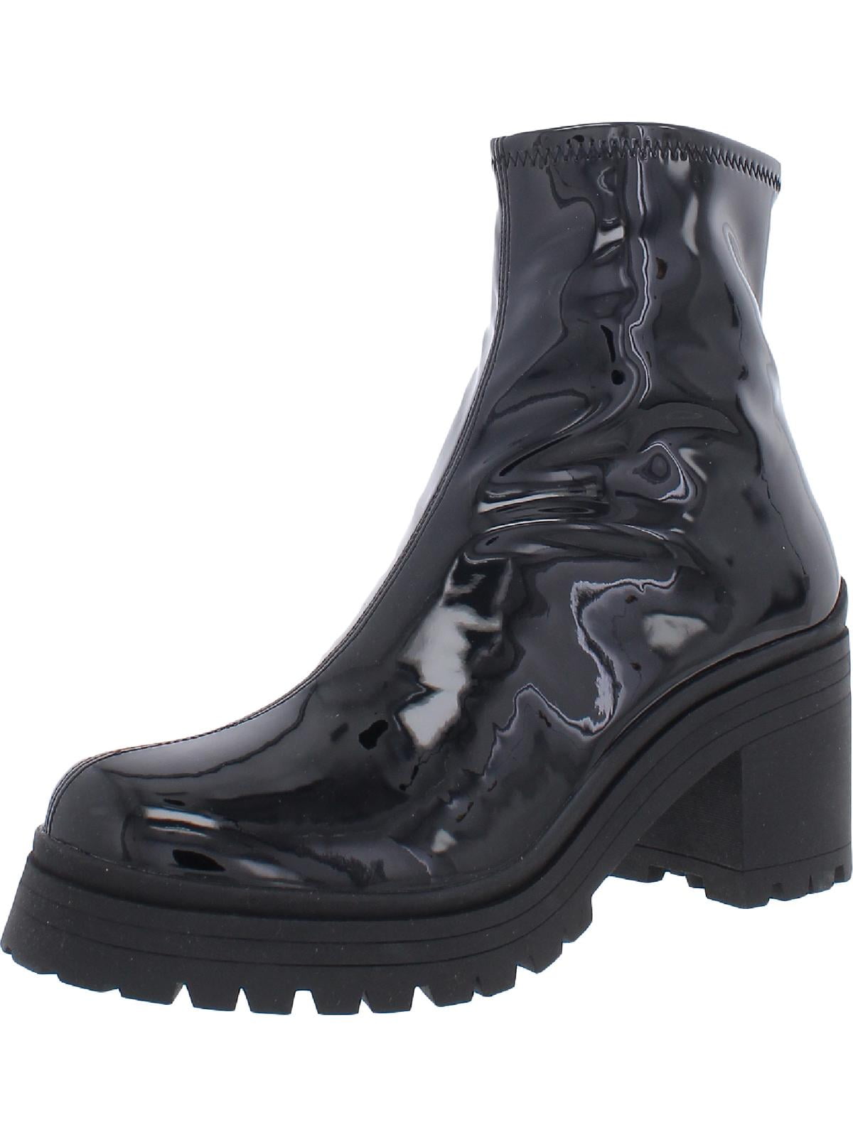 Steve Madden Womens Cantor Chunky Zip Up Ankle Boots - Walmart.com