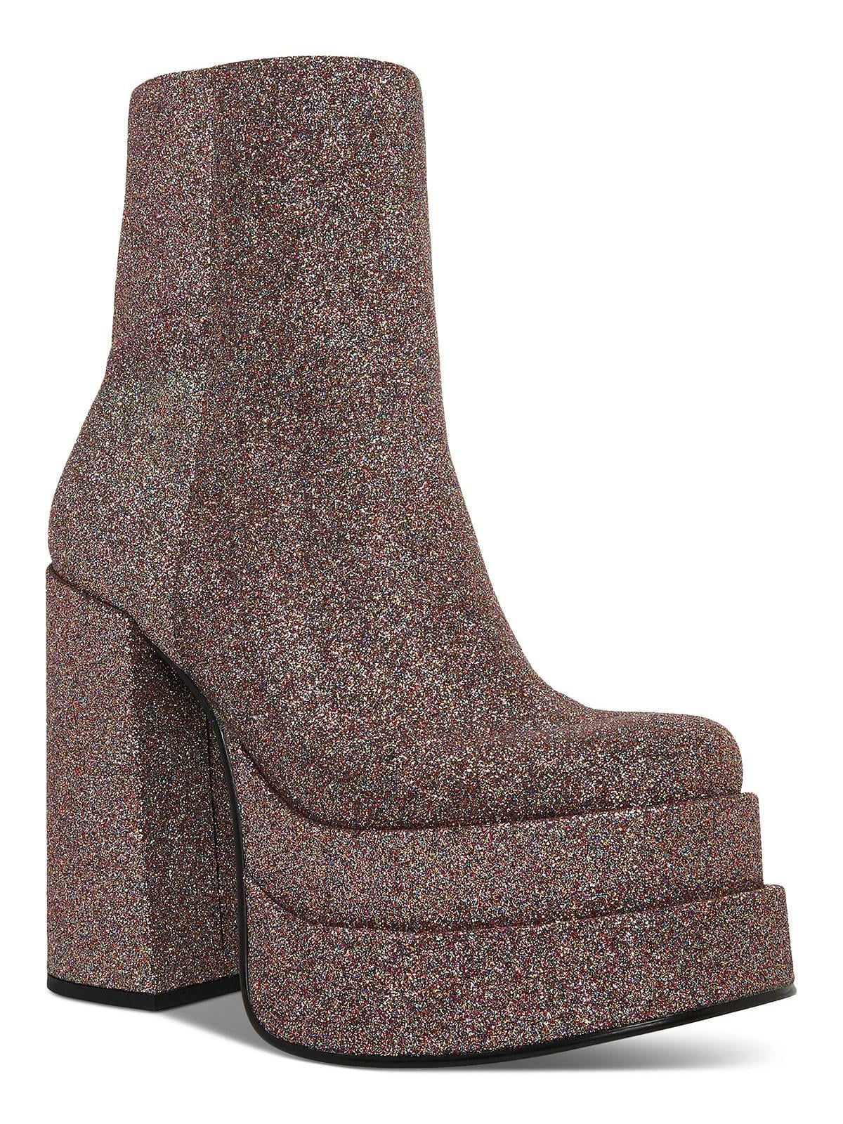 Steve Madden Womens Cobra Leather Platform Ankle Boots - Walmart.com