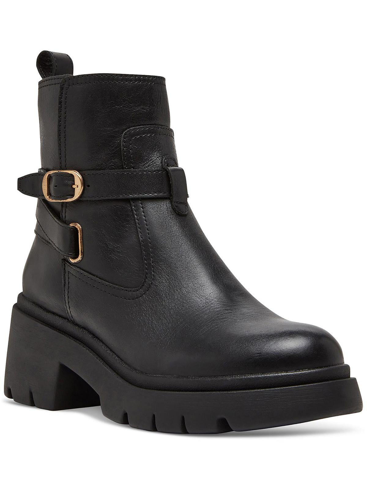 Steve Madden Womens Colletta Harness Leather Booties - Walmart.com