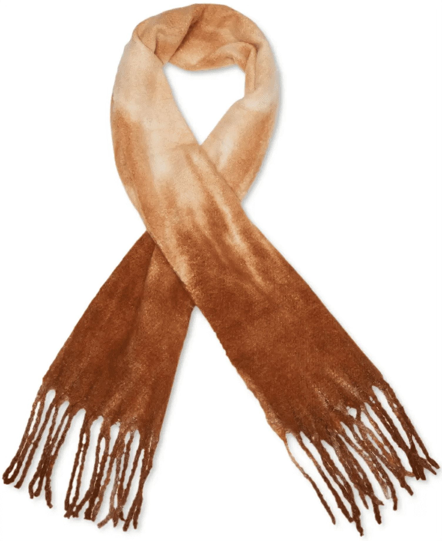 Steve Madden Women's Fuzzy Tan Tie Dye Scarf, One Size - Walmart.com