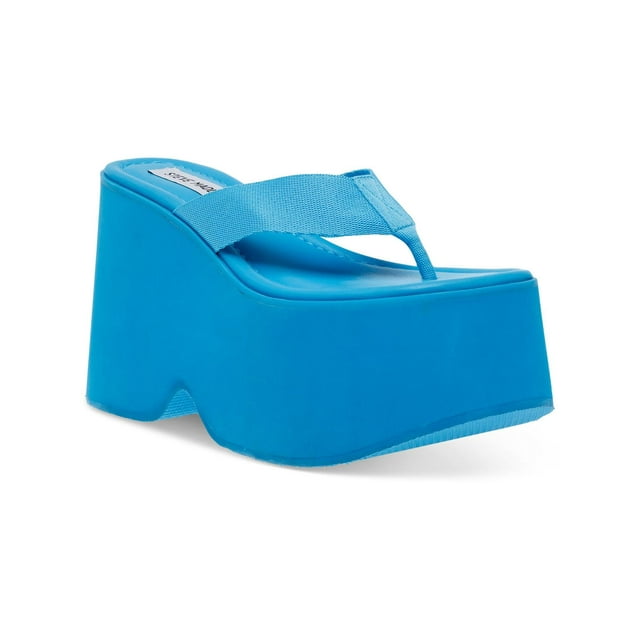 Steve Madden Womens Gwen Flip-Flops Thong Platform Sandals - Walmart.com