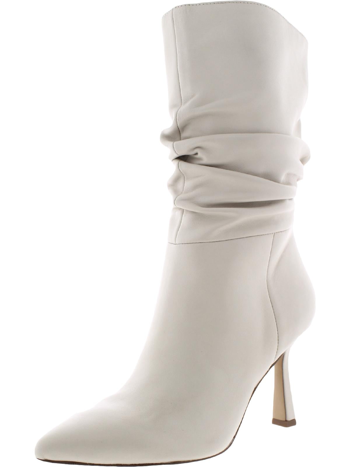 Steve Madden Womens Jessamy Slouchy Leather Mid-Calf Boots - Walmart.com
