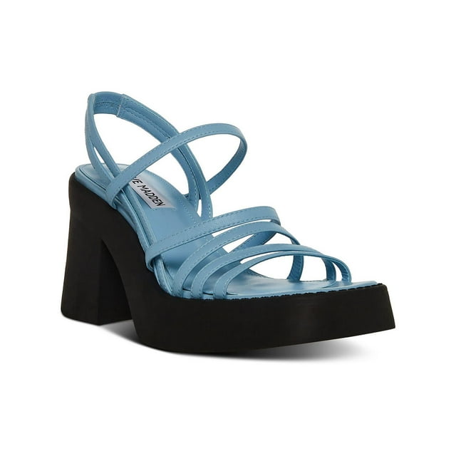 Steve Madden Womens Kalani Leather Strappy Platform Sandals - Walmart.com