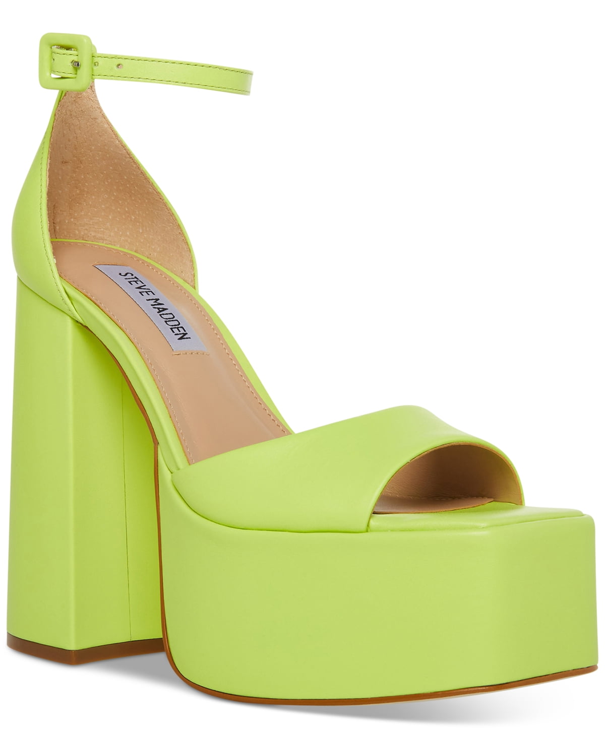 Steve Madden Womens Kassiani Ankle-Strap P Bright Lime 5M - Walmart.com