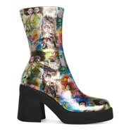 STEVE MADDEN Womens Black Padded Vivee Pointed Toe Sculpted Heel Zip-Up ...