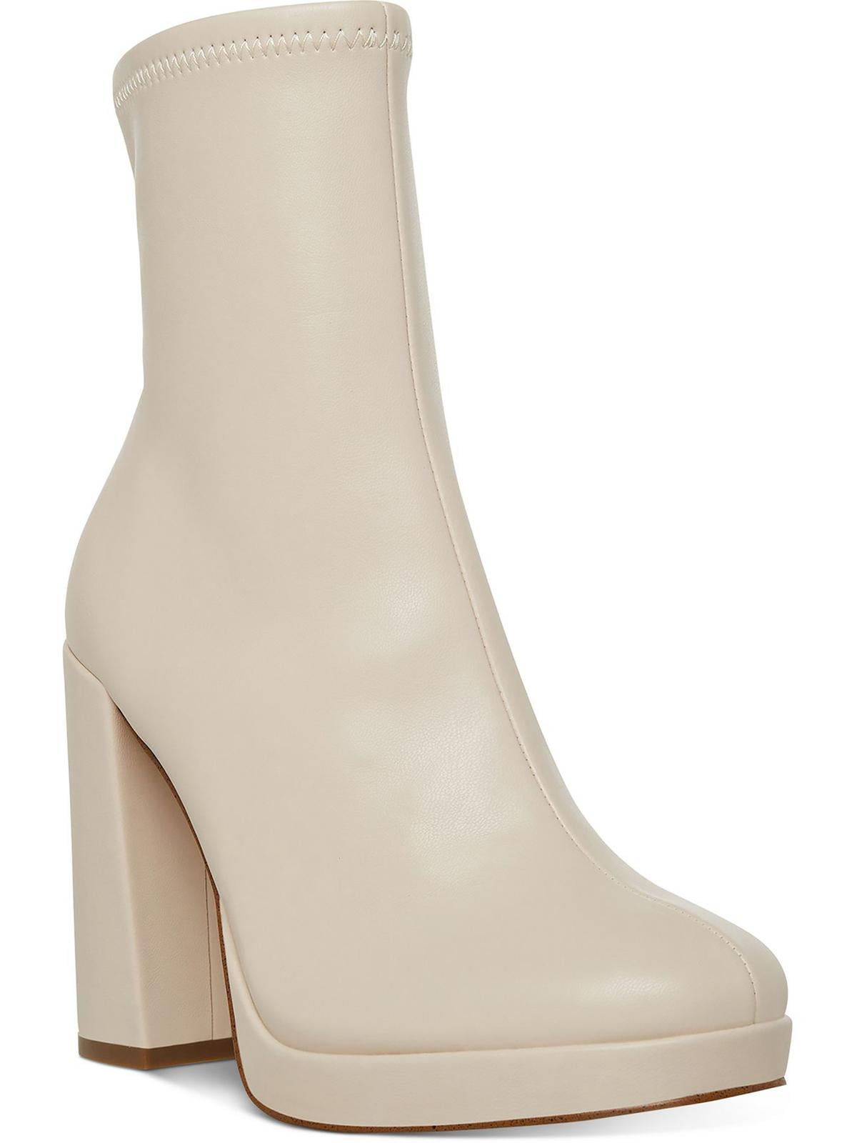 Steve Madden Womens Macayla Faux Leather Embossed Ankle Boots - Walmart.com