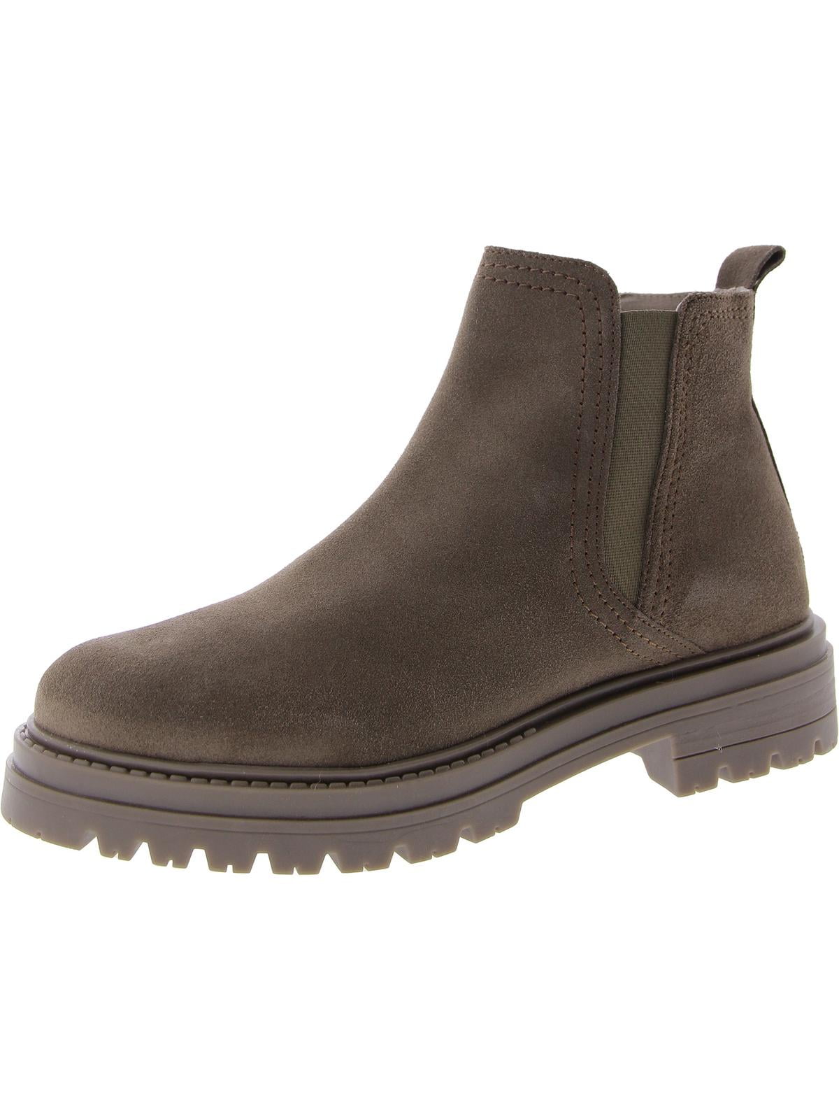 Steve Madden Womens Marceline Suede Block Heel Ankle Boots - Walmart.com