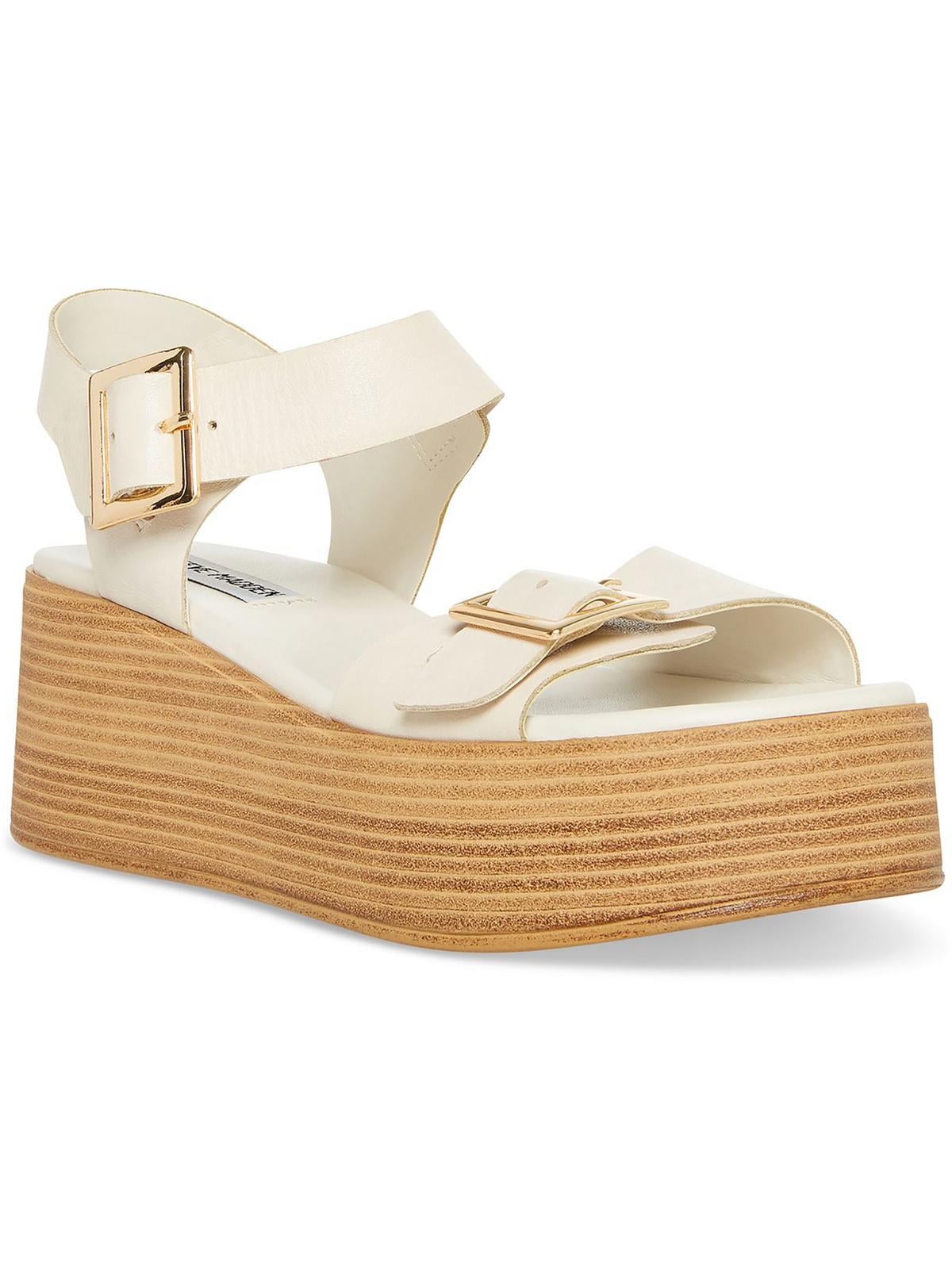 Steve Madden Womens Marka Buckle Ankle Strap Platform Sandals - Walmart.com