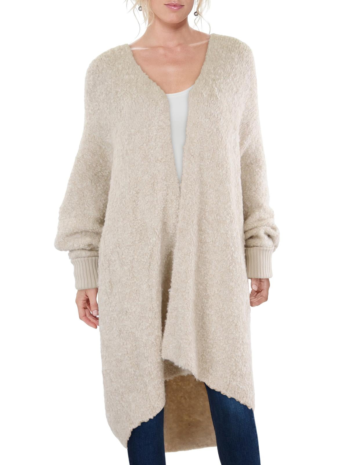 Steve Madden Womens Open Front Oversized Duster Sweater - Walmart.com
