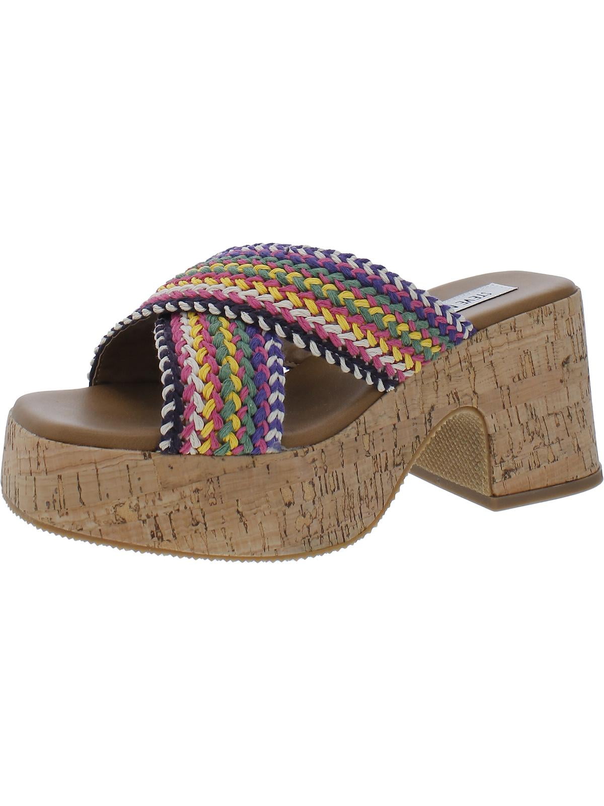 Steve Madden Womens Rosy Casual Lifestyle Slide Sandals - Walmart.com