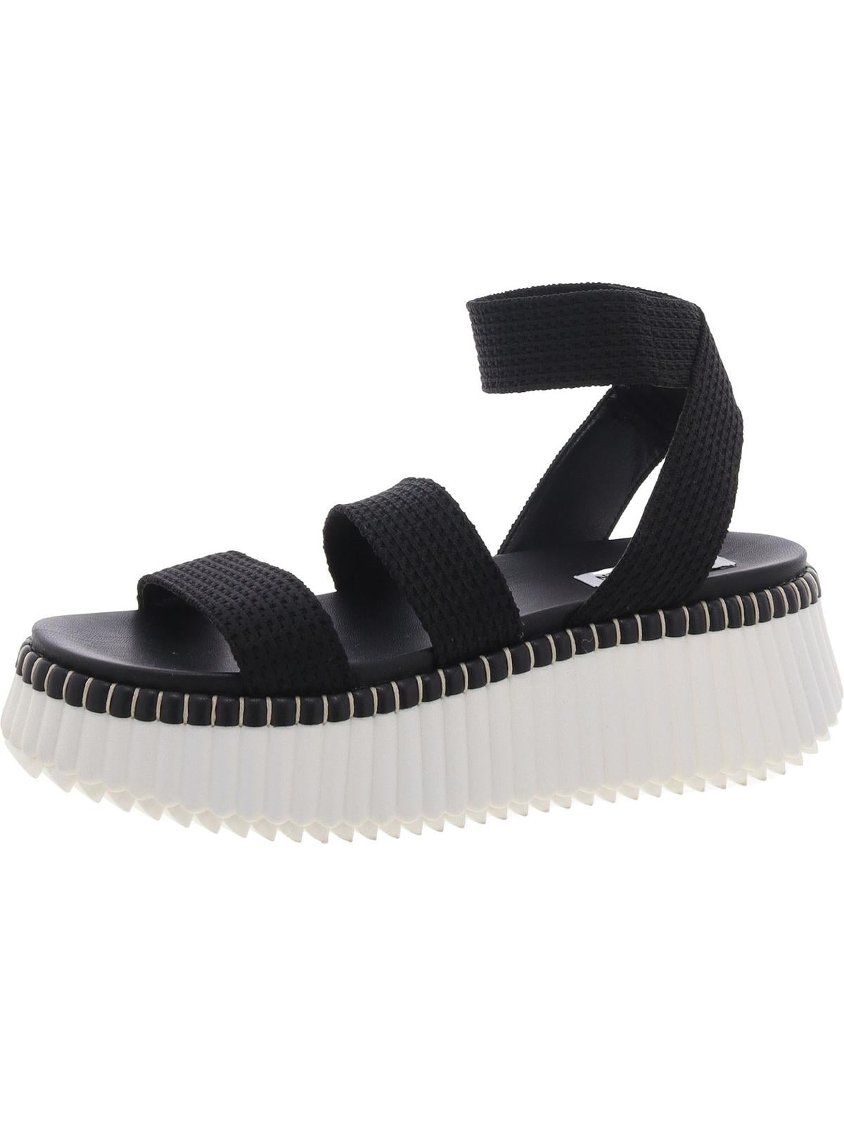 Steve Madden Womens Shelle Slip On Elastic Platform Sandals - Walmart.com