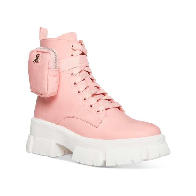 Steve Madden Womens Tanker P Ankle Platform Combat & Lace-up Boots ...