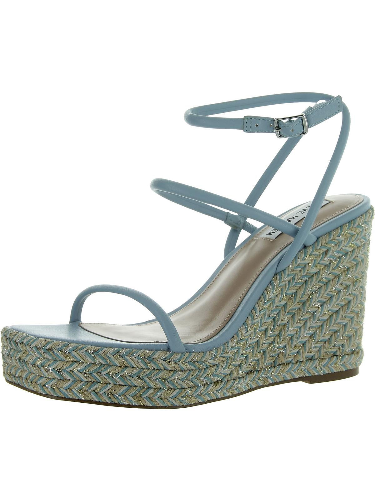 Steve Madden Womens UNIFY Faux Leather Wedge Platform Sandals - Walmart.com