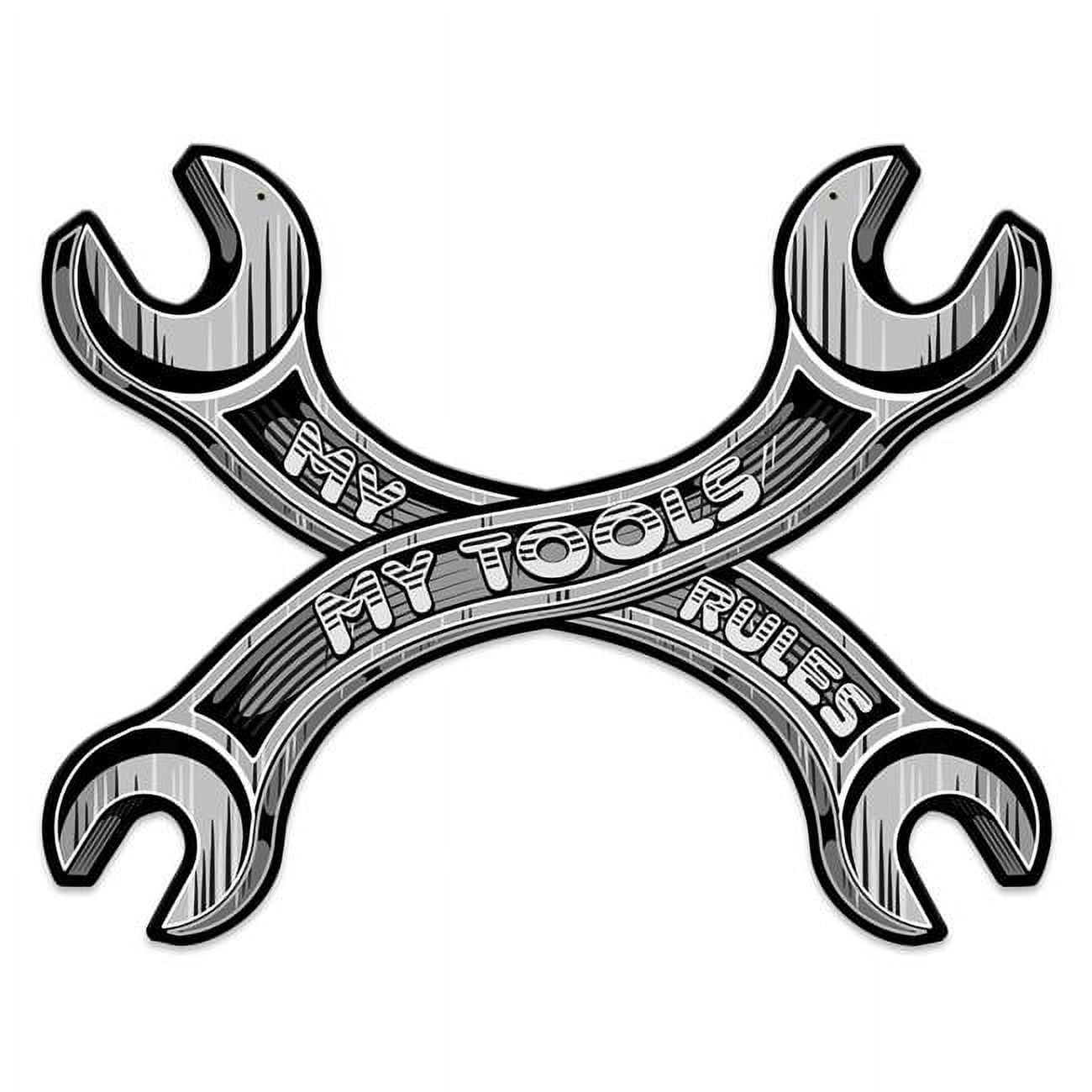 Steve McDonald SM554 24 x 19 in. My Tools My Rules Wrench Plasma Metal ...