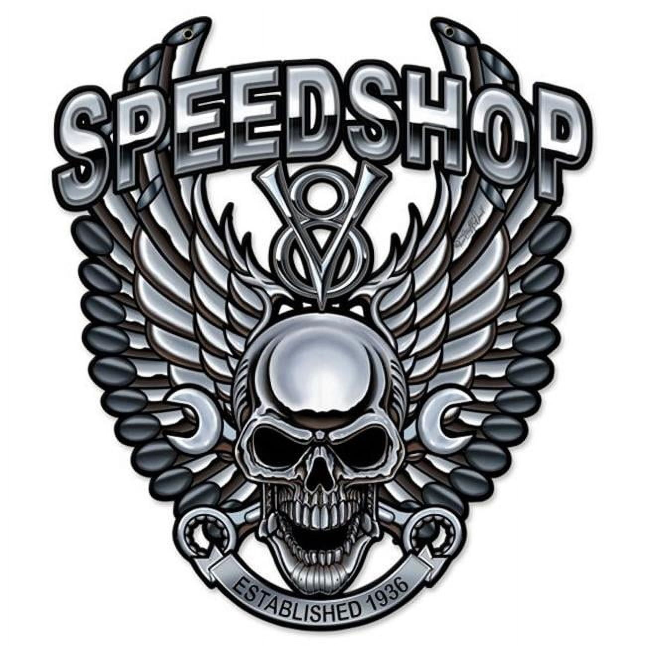 Steve McDonald SM584 18 x 20 in. Speedshop Wrench Pipe Skull Plasma ...