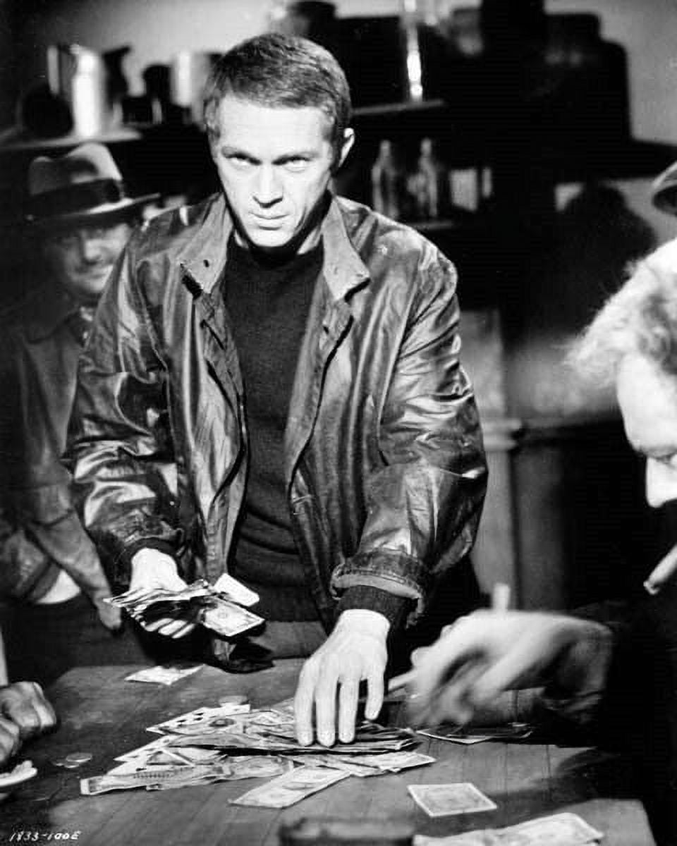 Steve McQueen collects his money after game The Cincinnati Kid 24x36 ...