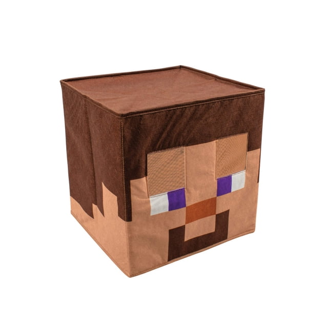 Minecraft Steve Headpiece/Block Head Costume Mask | One Size - Walmart ...