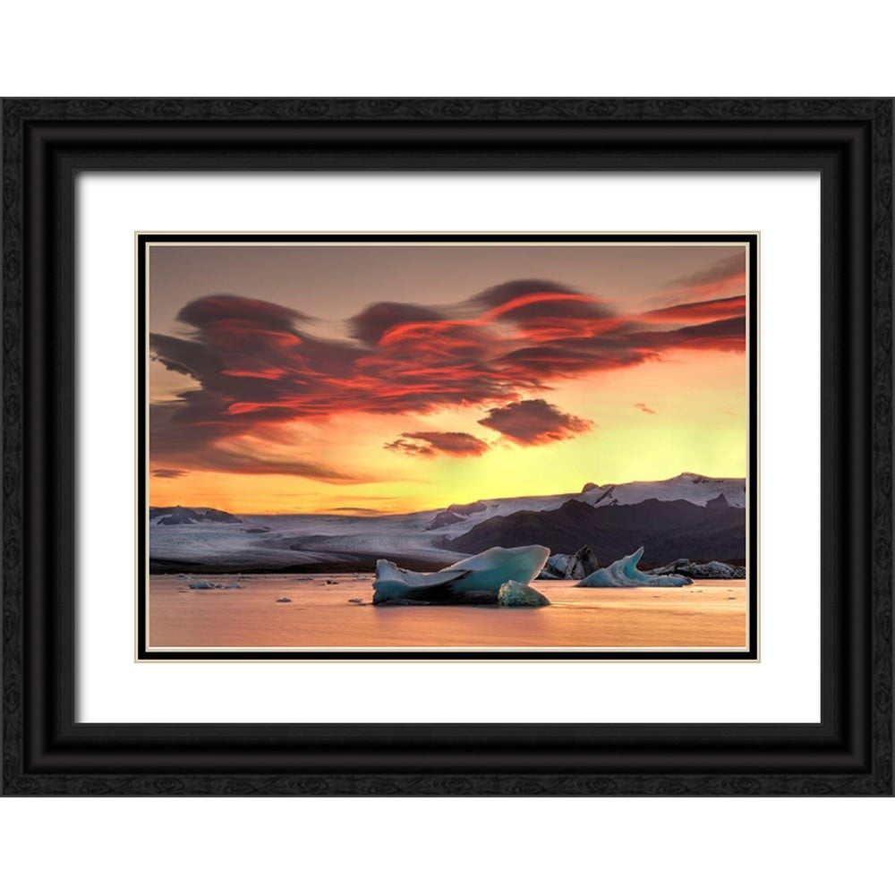 Steve Mohlenkamp 18x13 Black Ornate Wood Framed with Double Matting ...