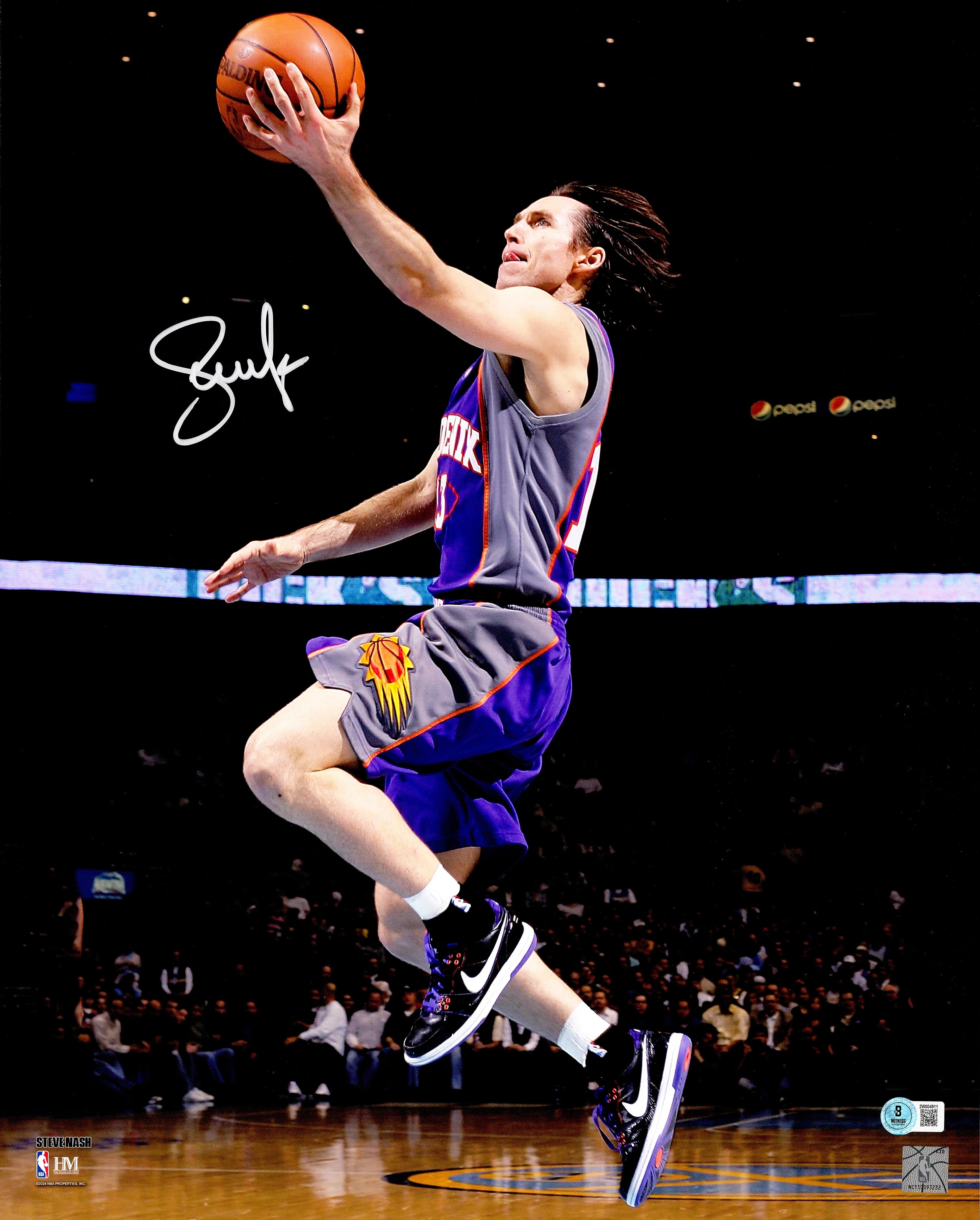 Steve Nash Autographed 16x20 Photo Phoenix Suns Beckett BAS Witness ...