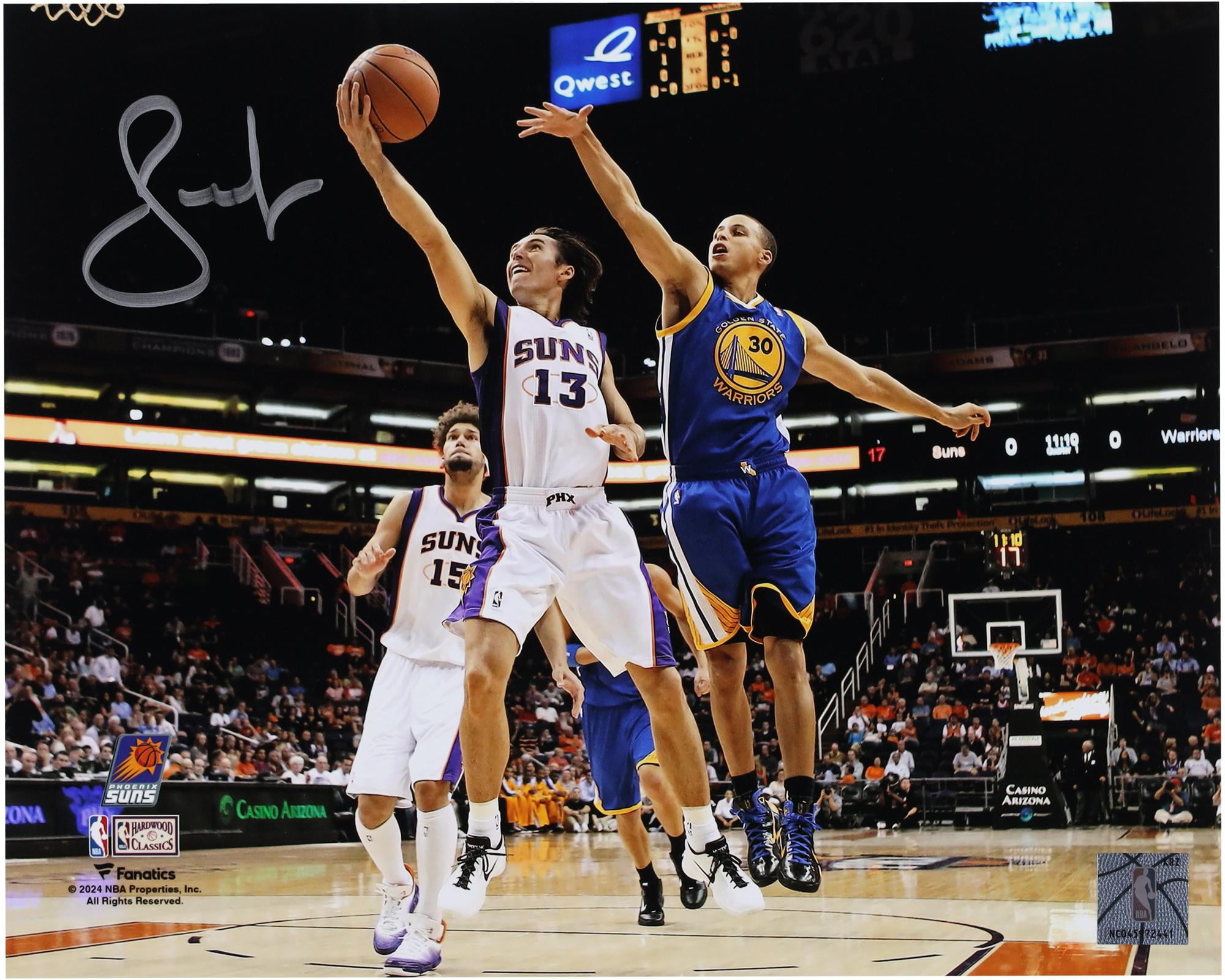 Steve Nash Phoenix Suns Autographed 8" x 10" Layup vs. Golden State ...