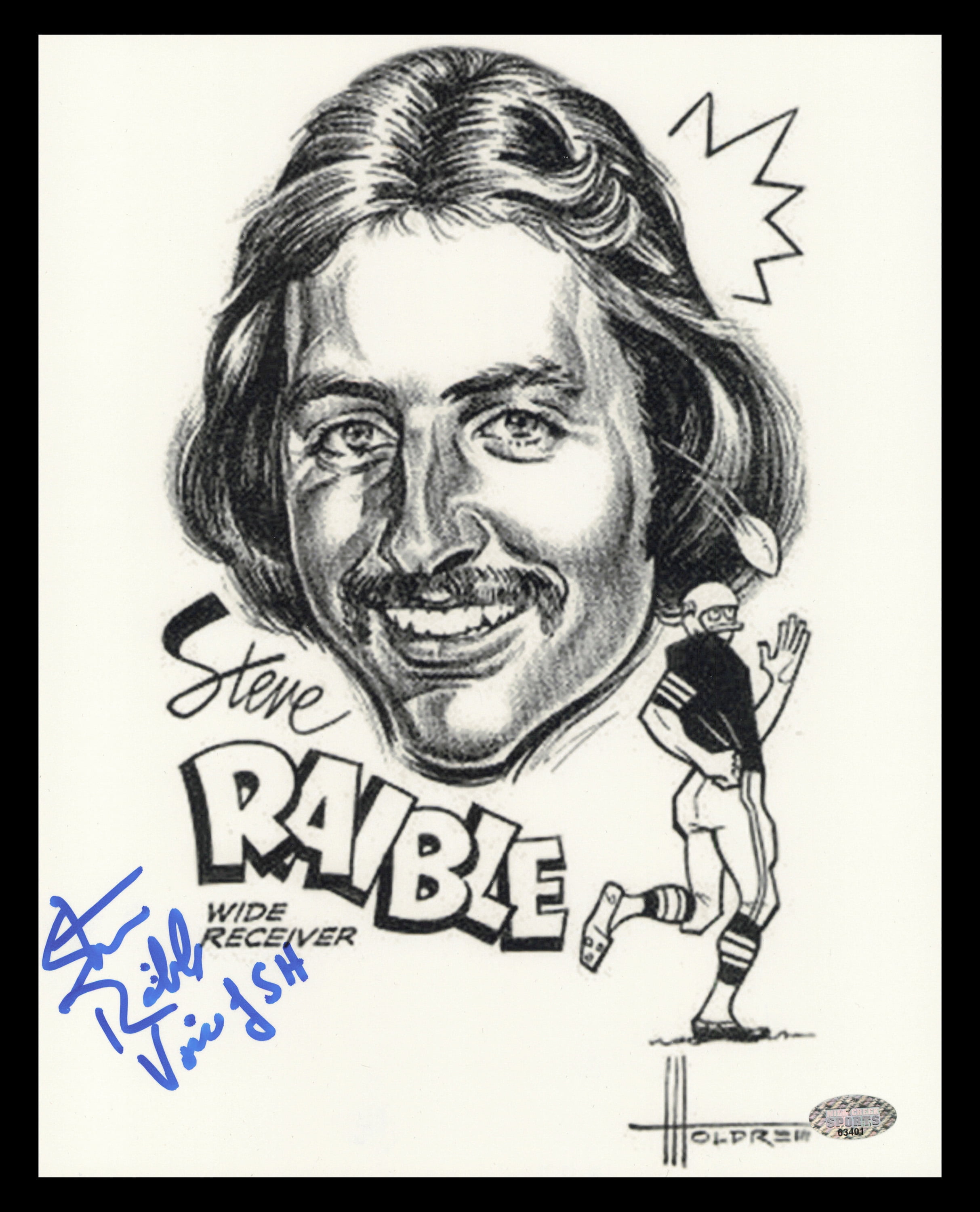 Steve Raible Autographed 8x10 Photo Seattle Seahawks MCS Holo #63401 ...