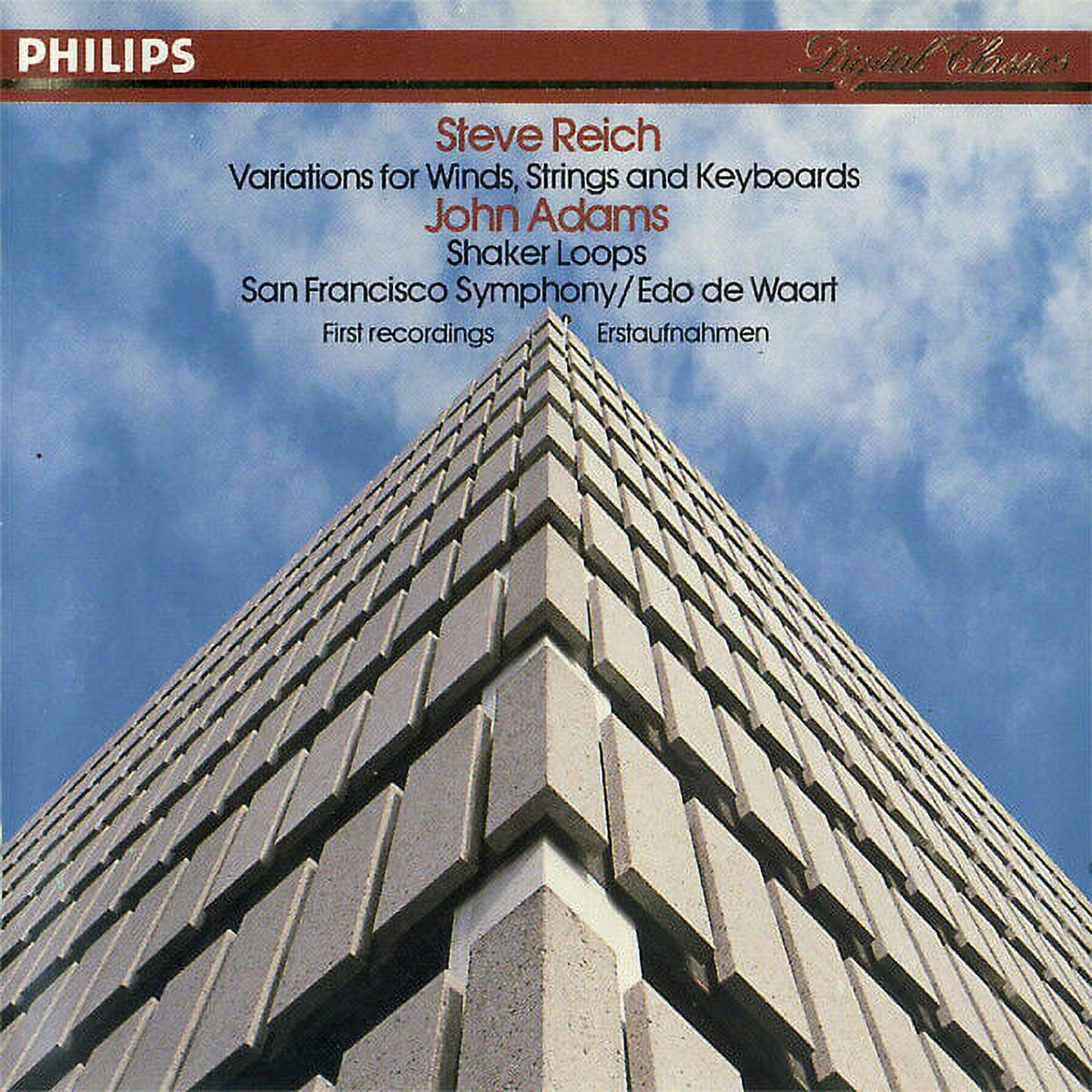 Pre-Owned Steve Reich: Variations for Winds, Strings and Keyboards; John Adams: Shaker Loops (CD ...