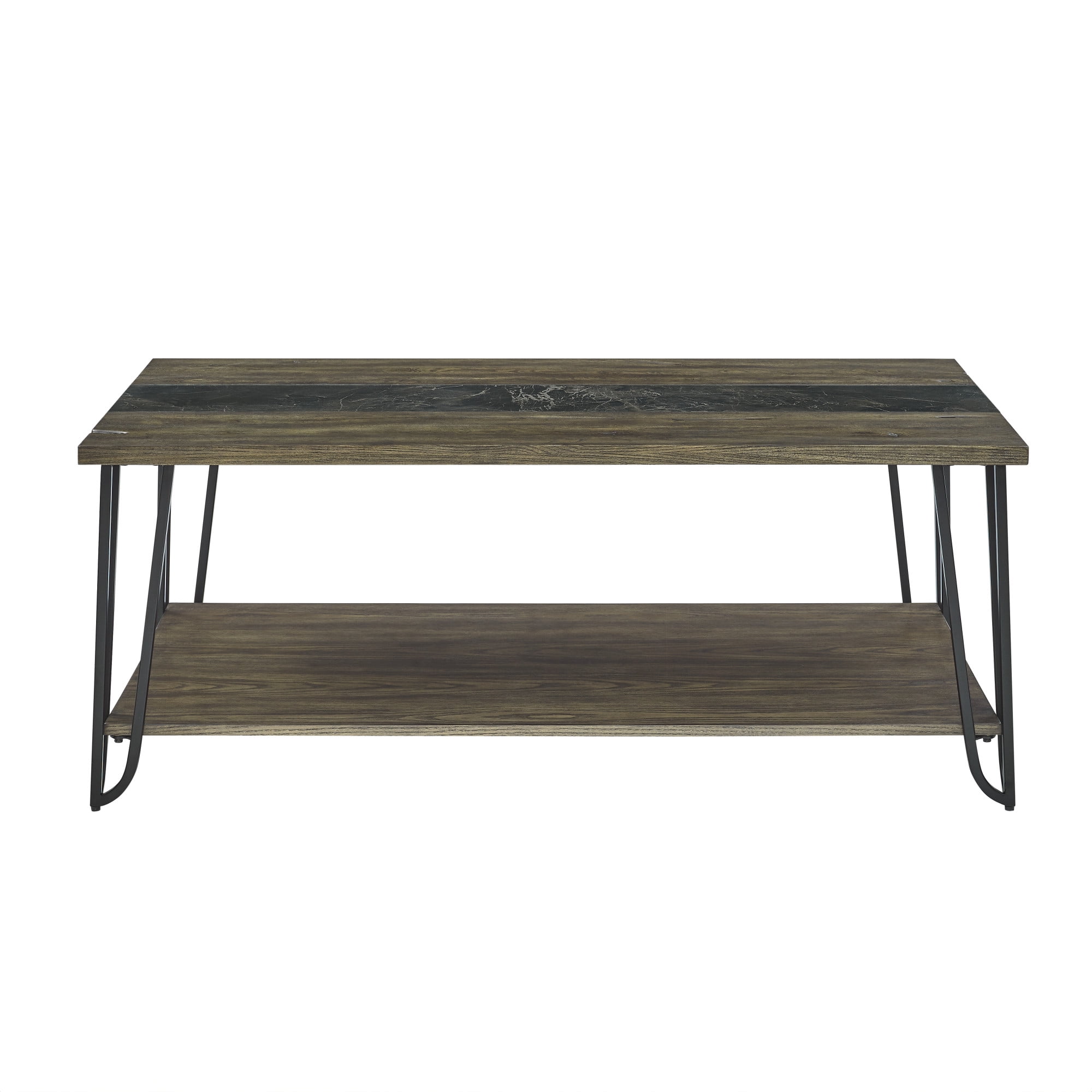 Steve Silver 46" Rectangular Harper Coffee Table with Sintered Stone ...