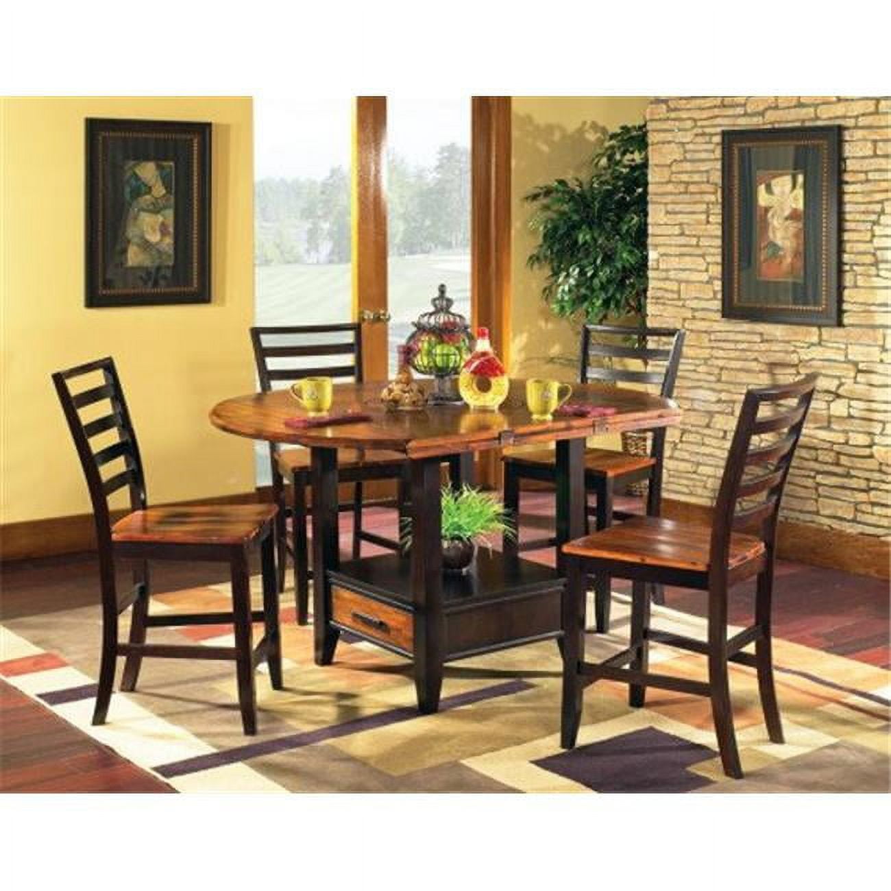 Steve Silver AB200PT 59 Roun in. Abaco Drop, Leaf Table Top - Walmart.com