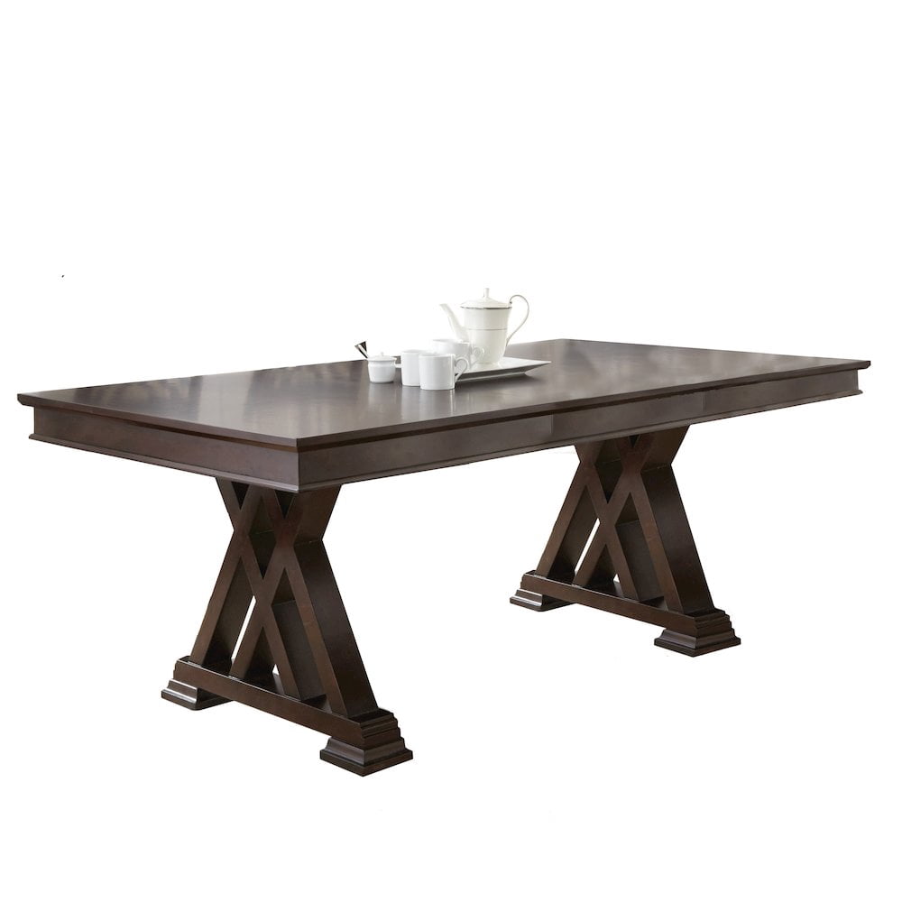 Steve Silver Adrian Espresso Cherry Finish Wood Dining Table for ...