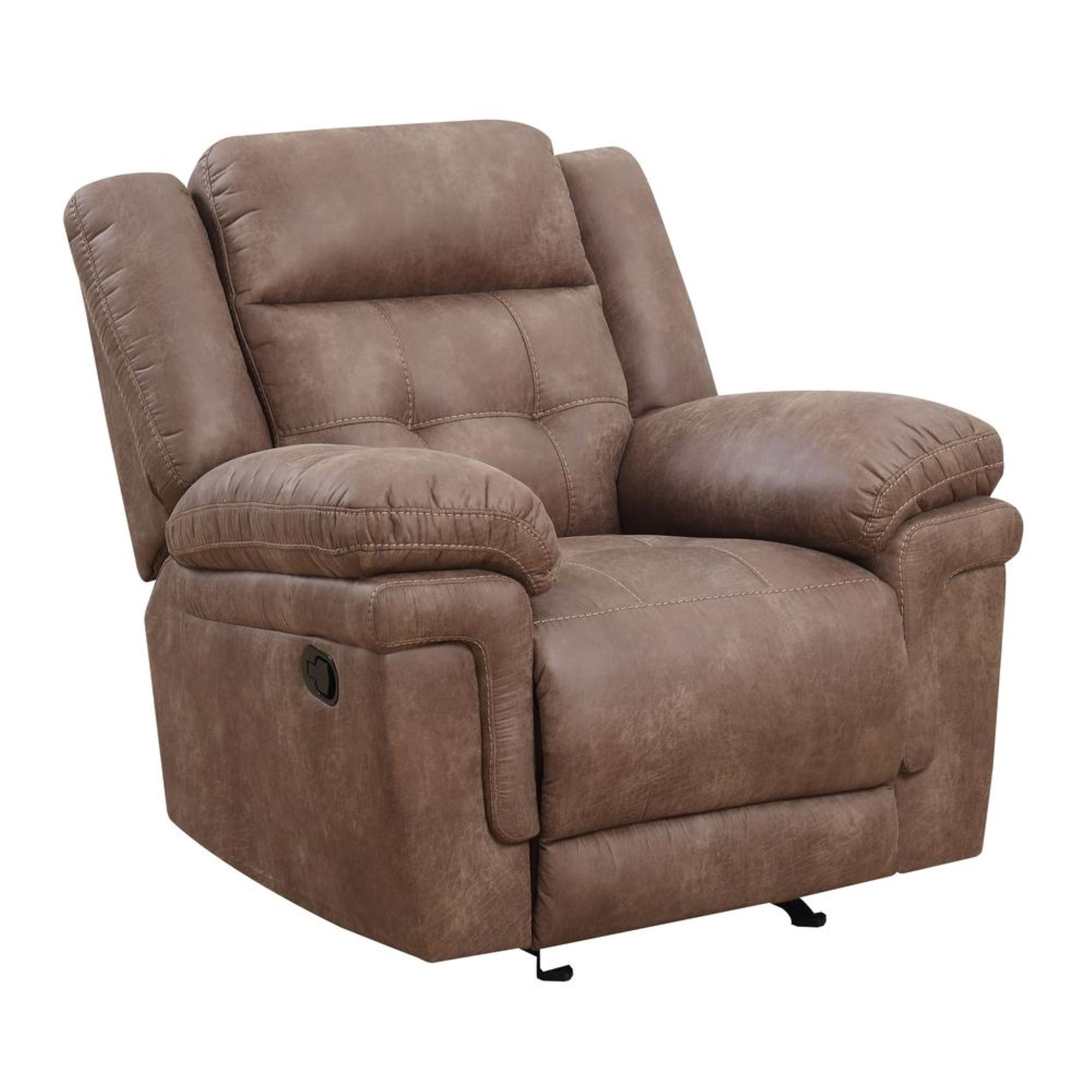 Steve Silver Anastasia Fabric Glider Recliner in Cocoa - Walmart.com