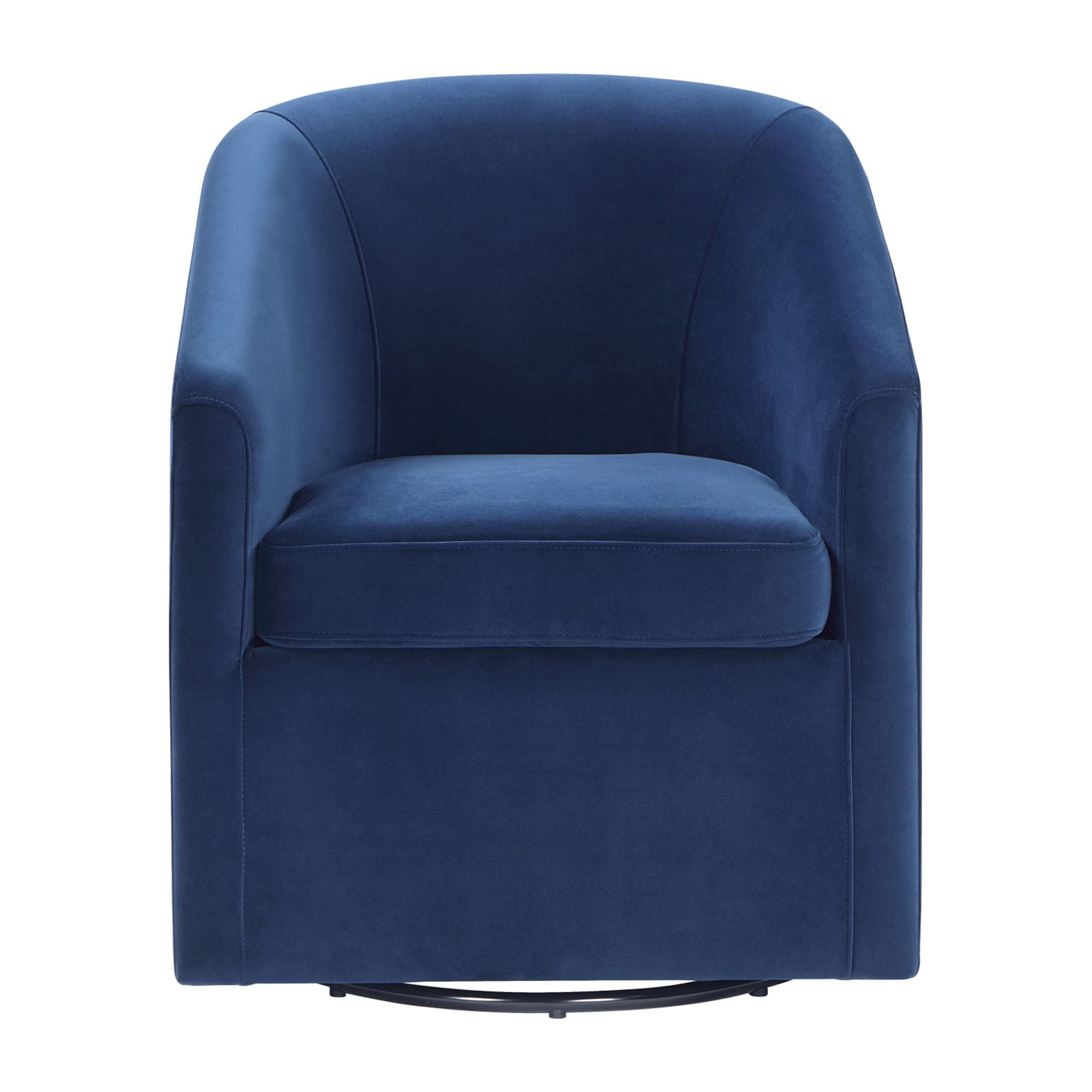 Steve Silver Arlo Modern Velvet Swivel Dining Chair, Indigo - Walmart.com