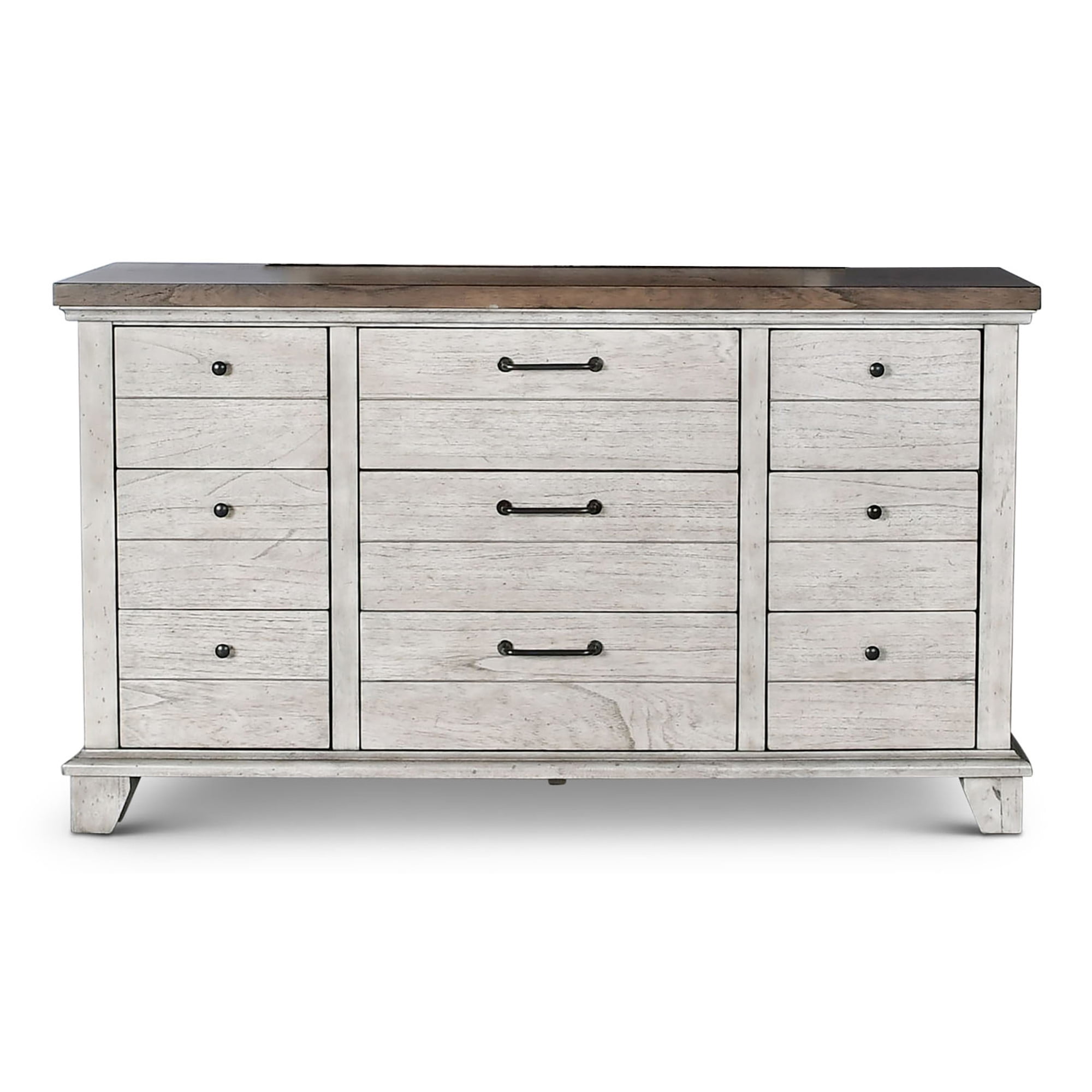 Steve Silver Bear Creek Rustic Horizontal Dresser with 9 Drawers ...