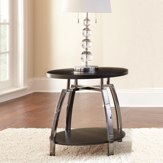 Free Shipping! Steve Silver Co. Coham Modern Round End Table Brown with ...