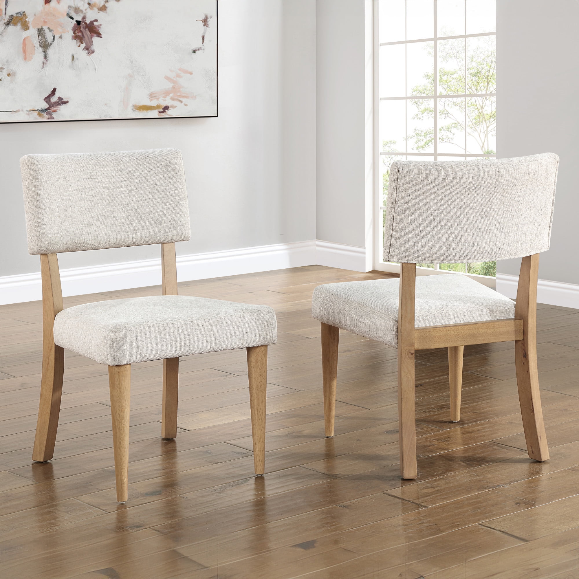 Steve Silver Colvin Mid Century Modern Toffee and Vanilla Set of 2 ...