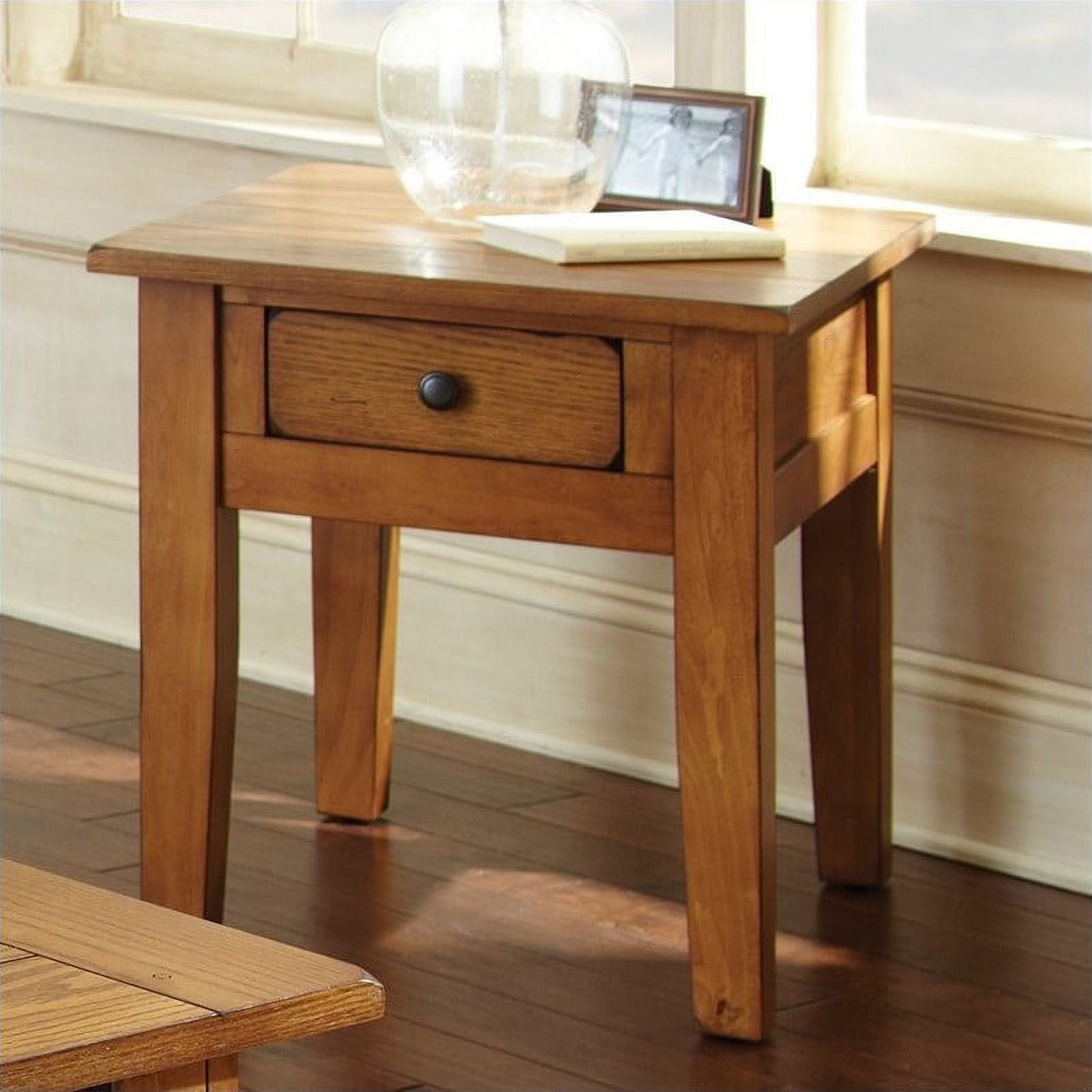 Steve Silver Company Liberty End Table in Oak Finish - Walmart.com