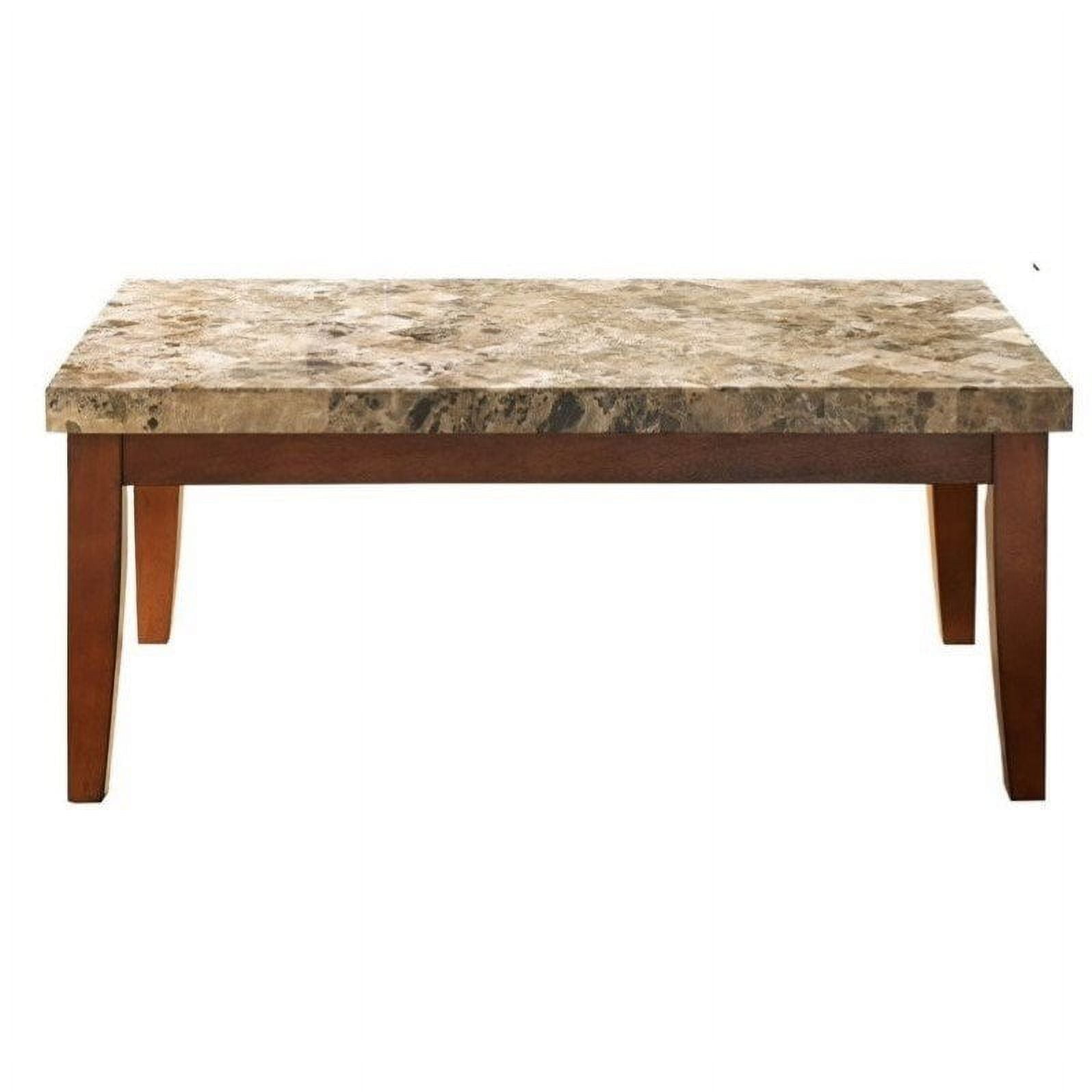 Steve Silver Company Montibello Brown Marble Top Coffee Table - Walmart.com