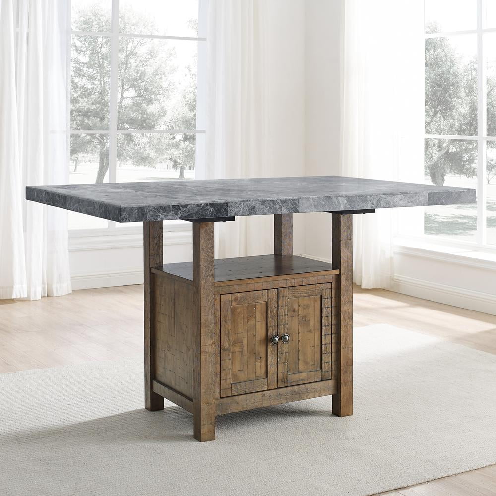 Steve Silver Grayson Gray Marble Counter Table - Walmart.com