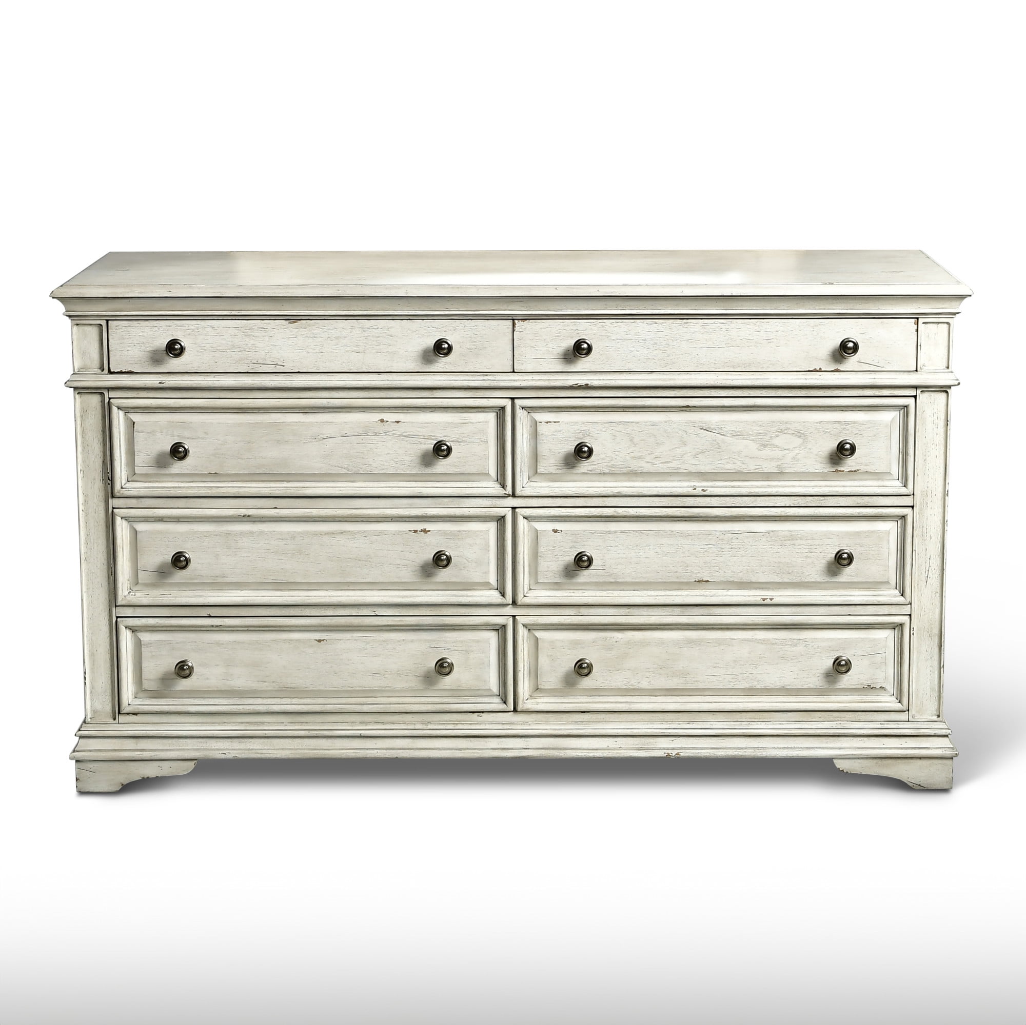 Steve Silver Highland Park Farmhouse Dresser with 8 Drawers, Rustic ...