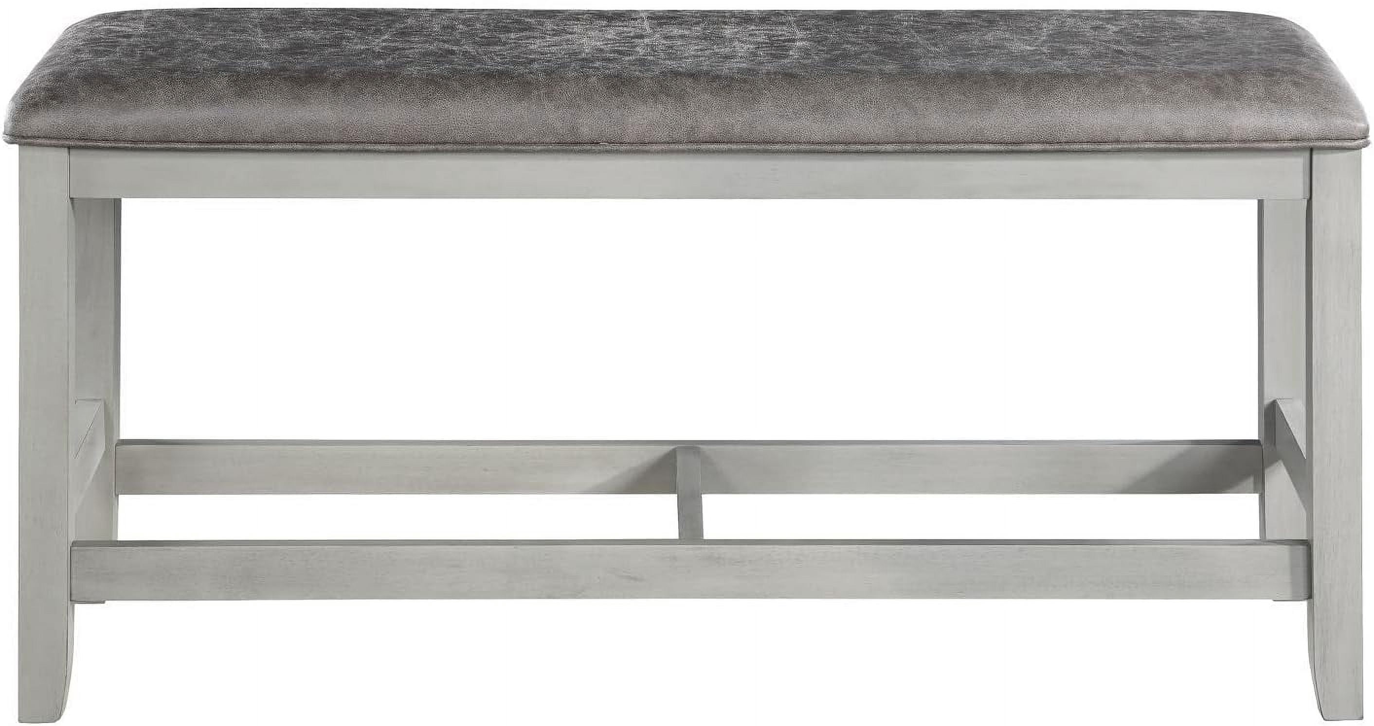 Steve Silver Hyland Stone Gray Wood Counter Bench - Walmart.com