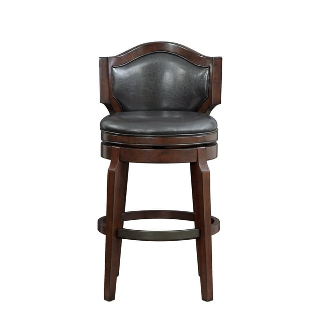 "Steve Silver Jasper 30"" Upholstered Counter Bar Stool in Brown ...