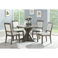 Coaster Cleveland 5 Piece Retro Round Dining Set in White and Red ...