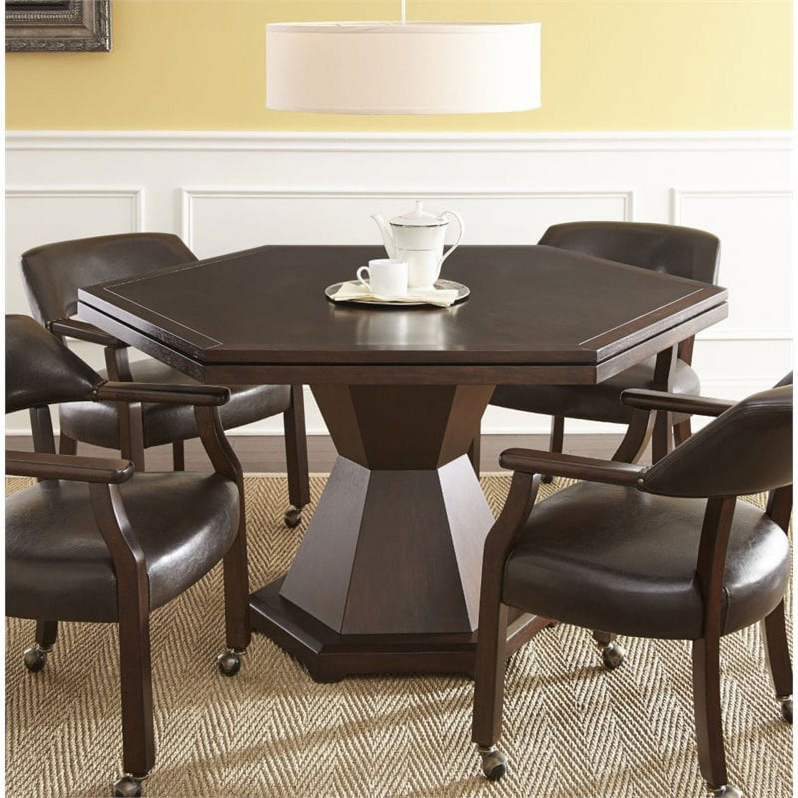 Steve Silver Morris Reversible Game Table in Medium Cherry - Walmart.com