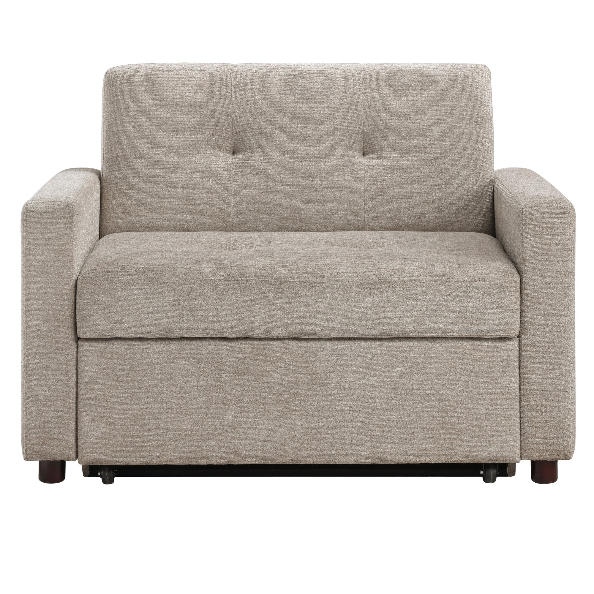 Steve Silver Noah Convertible Upholstered Sleeper Chair with Pleated ...