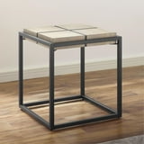 Steve Silver Oaklee Honey and Dark Grey Finish Mixed Media End Table ...