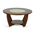 "Steve Silver Rafael Contemporary 26"" Round Coffee Table with Crackle ...