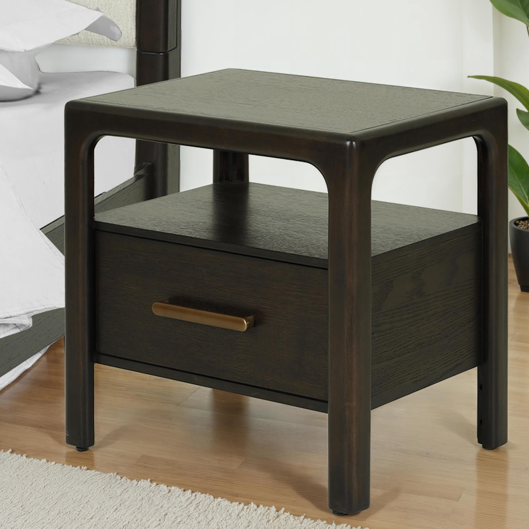 Steve Silver Sigmund Sable Brown 1 Drawer Nightstand - Walmart.com