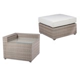 Steve Silver Tamyra Corner Side Table & Ottoman - Walmart.com